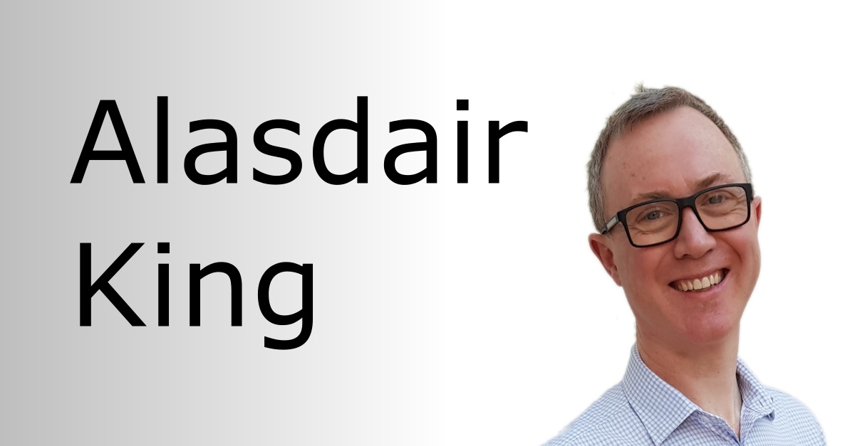 Alasdair King, software engineer and technical leader.